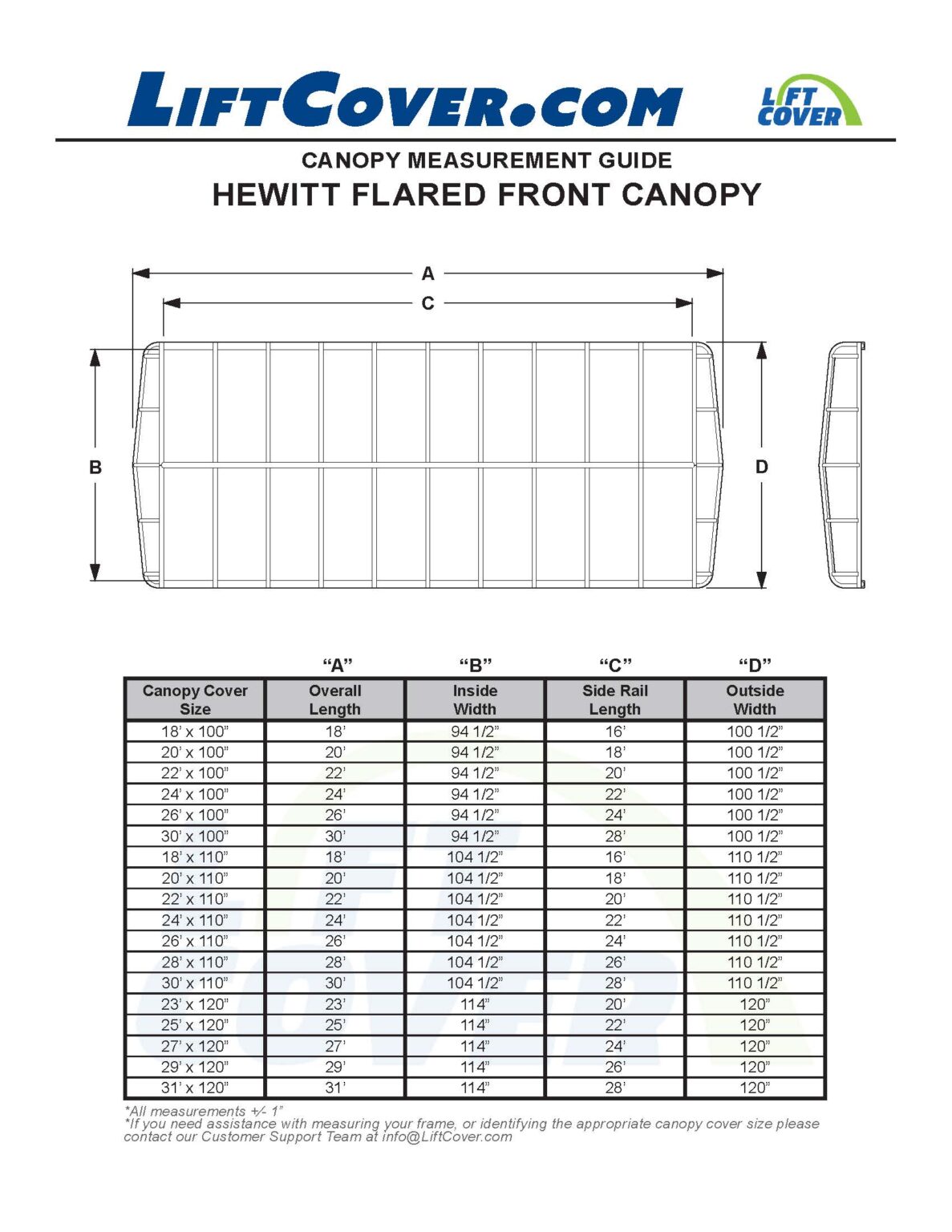 Hewitt Boat Lift Canopy Covers for Sale